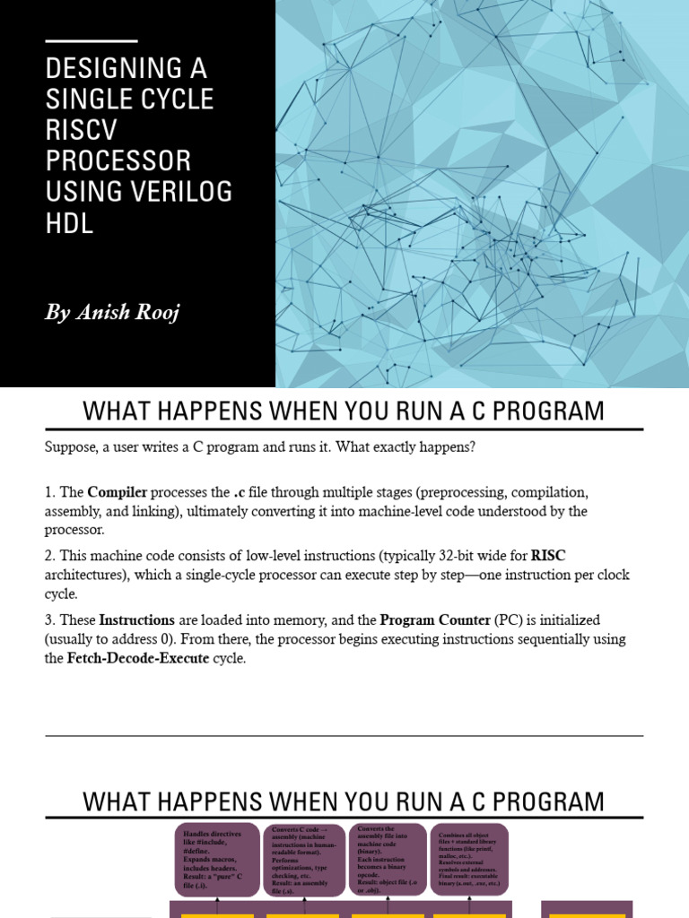Designing A Single Cycle RISCV Processor Using Verilog HDL | PDF | Central Processing Unit ...