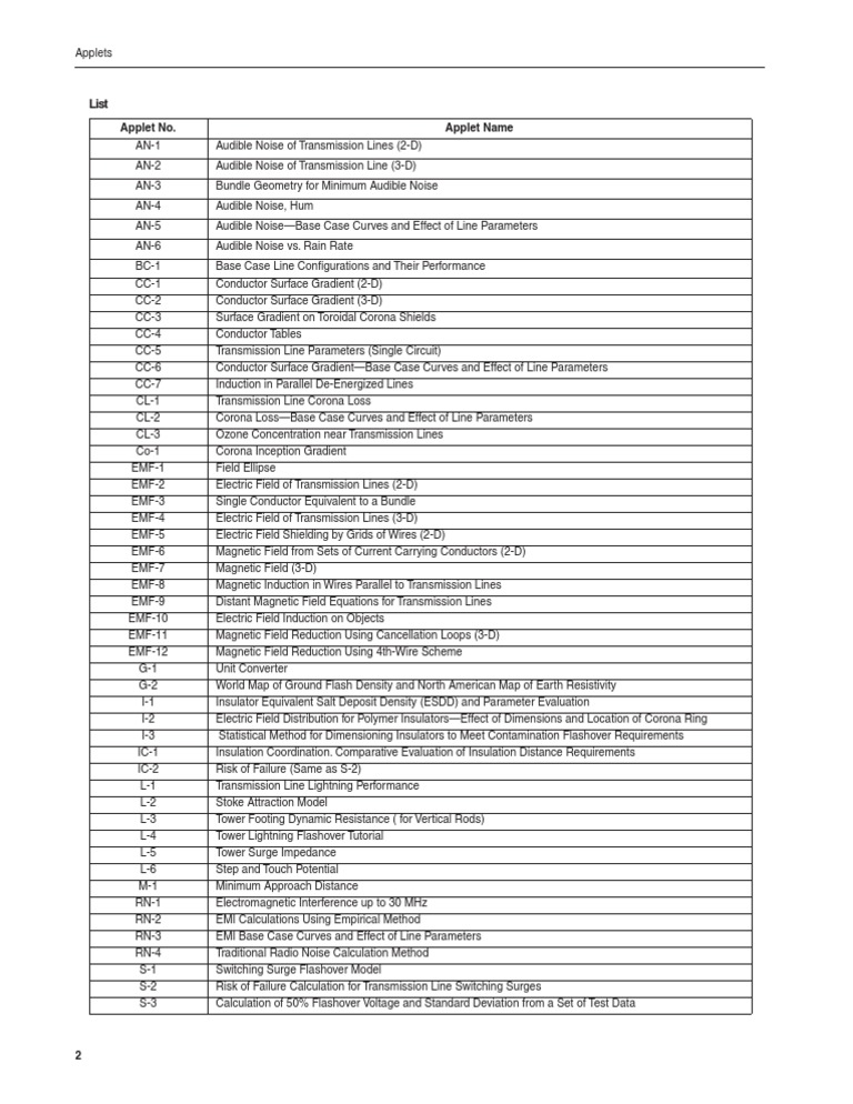 EPRI Applets | PDF | Electric Power Transmission | Transmission Line