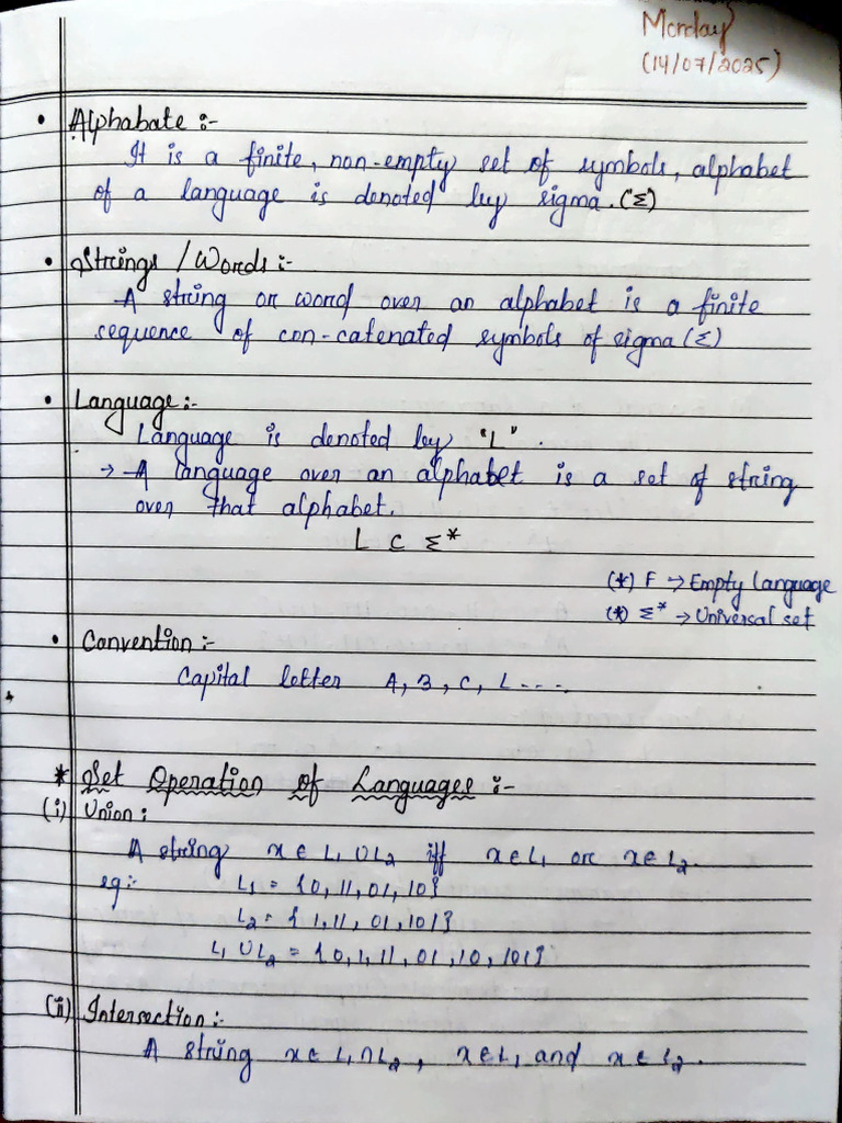 Theory of Computation (TOC) (1) | PDF