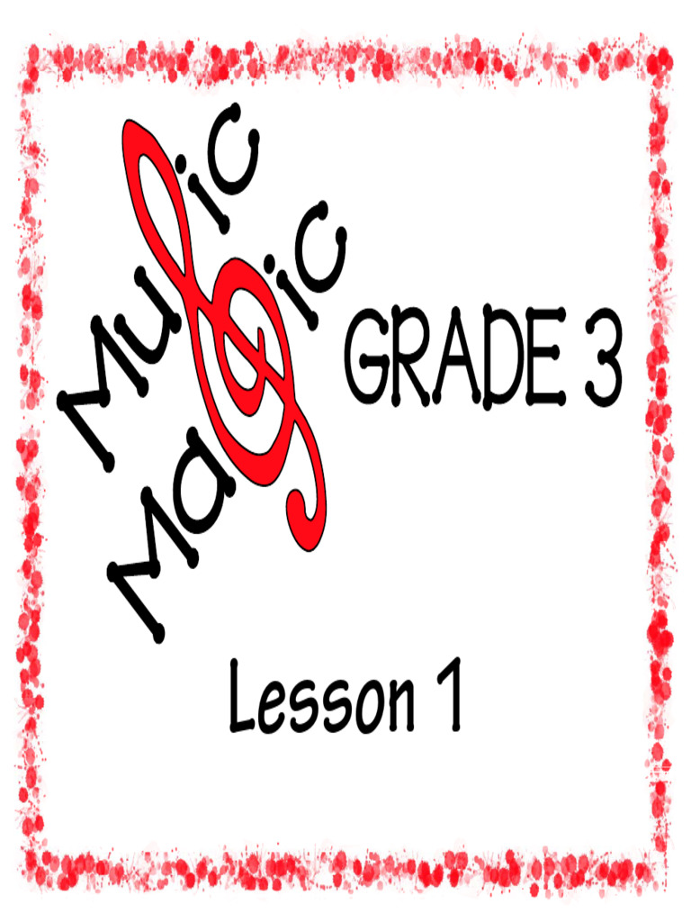Music Magic Grade 3 SE Lessons 1-5 | PDF | Notation | Music Theory
