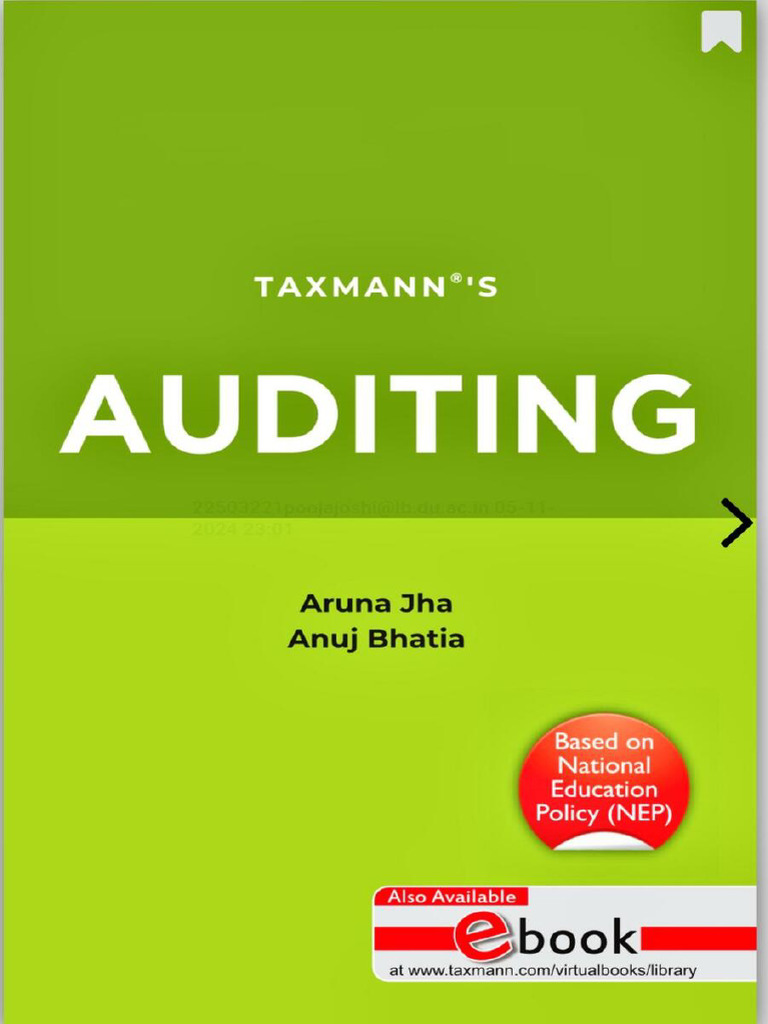 Auditing Book | PDF