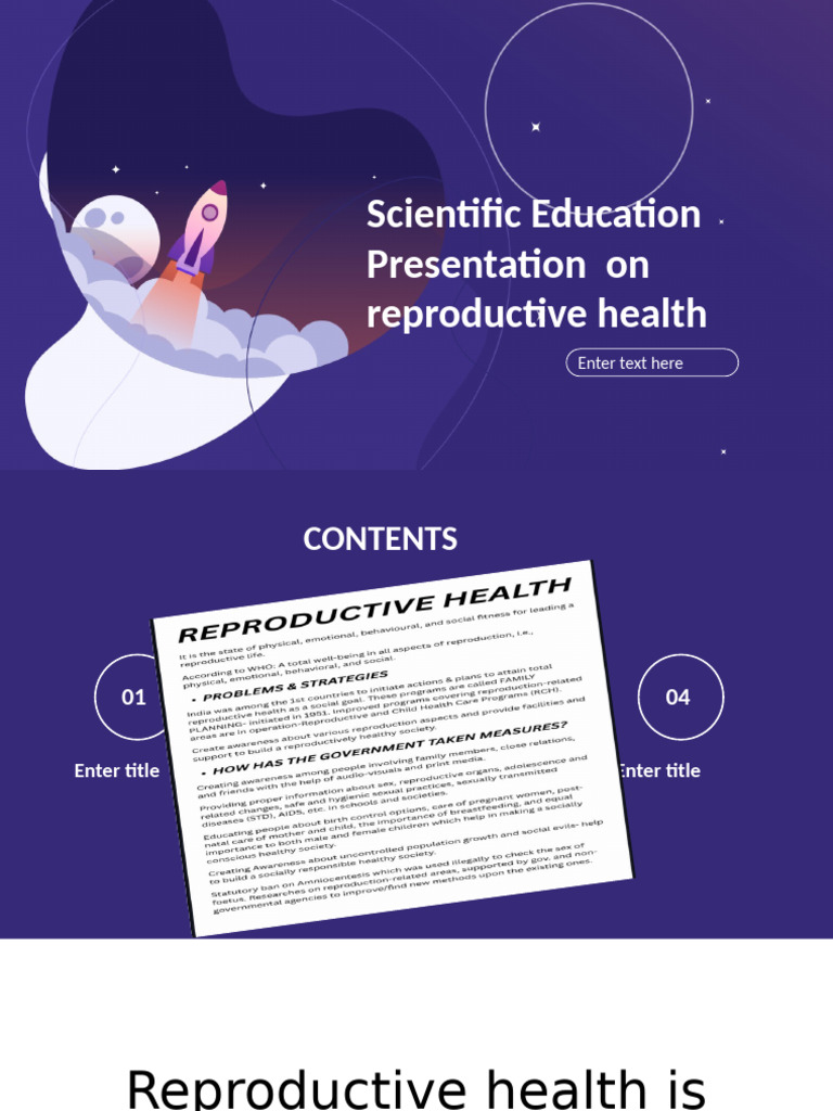 Scientific Educ-WPS Office On Reproductive Health | PDF