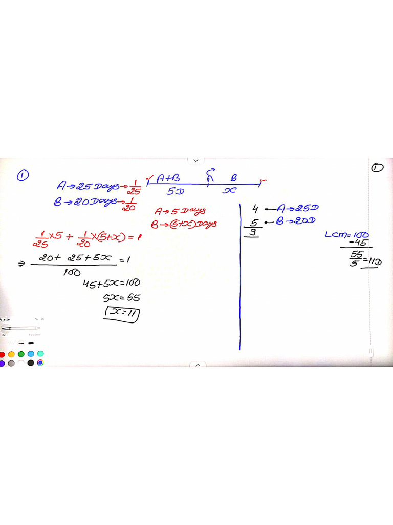 Time and Work Class 03 Annotation Notes | PDF