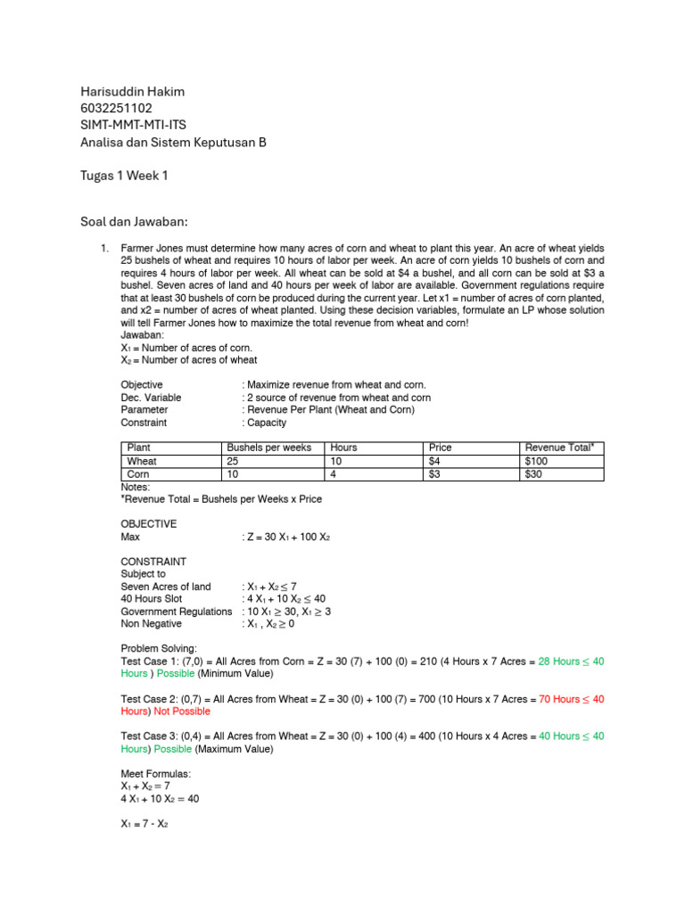 Harisuddin Hakim - Assigment 1 Submit | PDF
