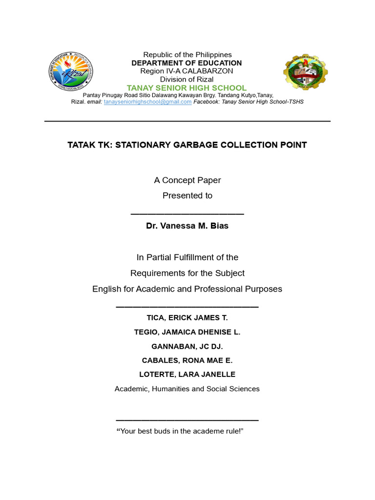 Stationary Garbage Collection Point | PDF | Waste Management
