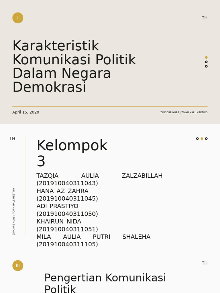 Peran Komunikasi Dalam Demokratisasi | PDF
