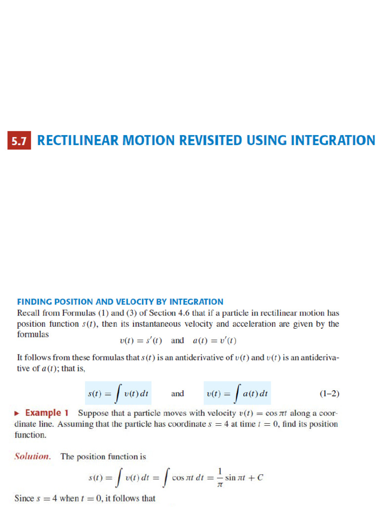 Lecture - Rectilinear Motion | PDF