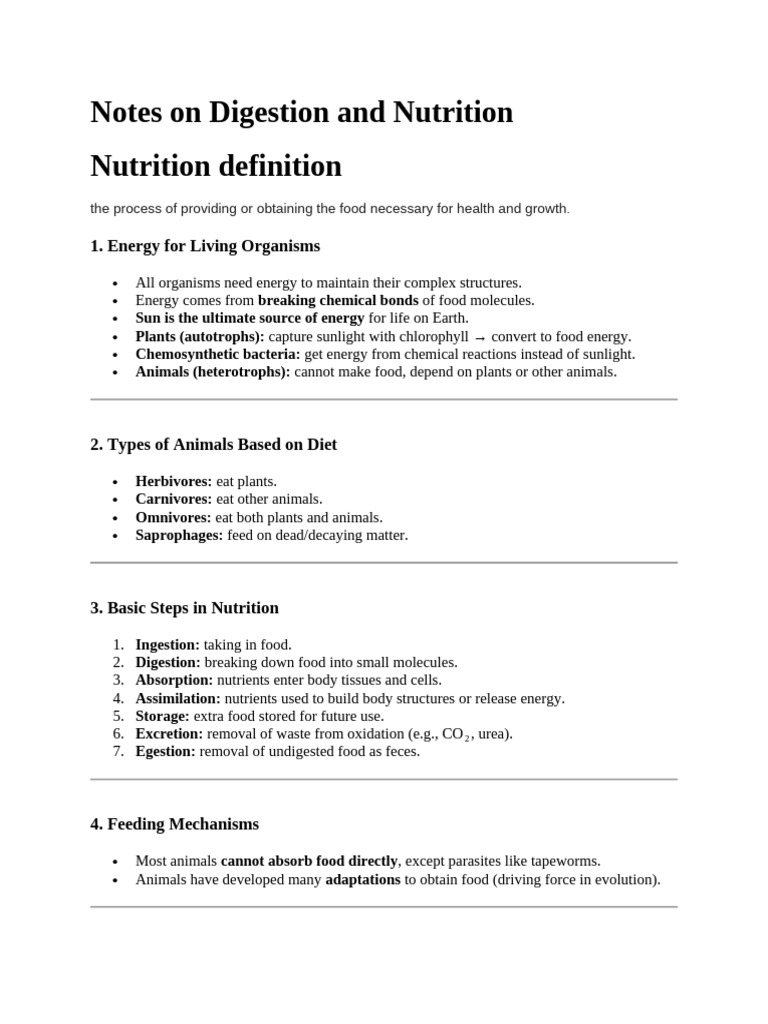 Understanding Digestion and Nutrition | PDF | Foods | Nutrition