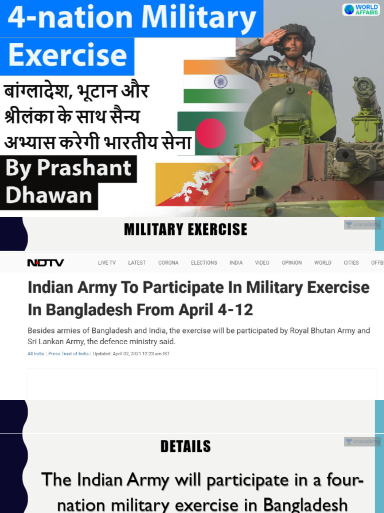 4 Nation Military Exercise | PDF | Bangladesh | Military