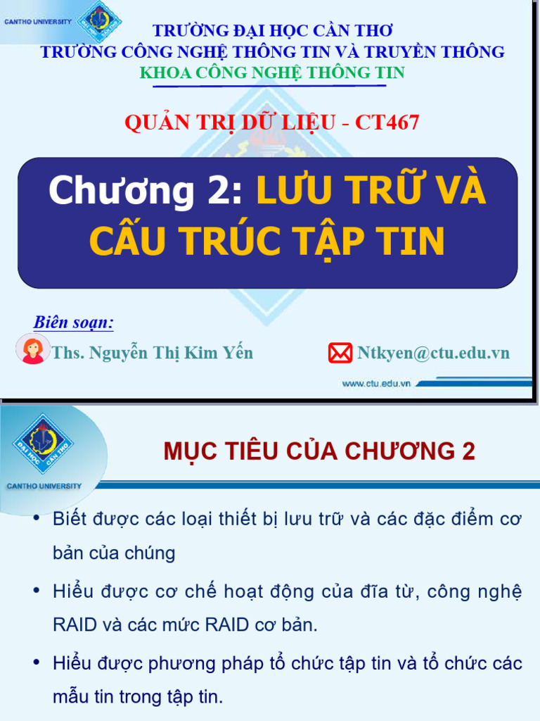 CT467_C2_Luu tru va cau truc tap tin -1 | PDF
