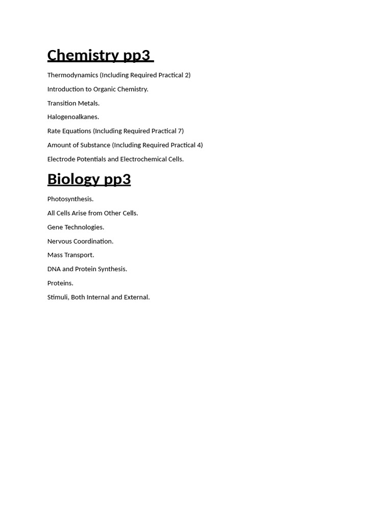 Chemistry Pp3 | PDF