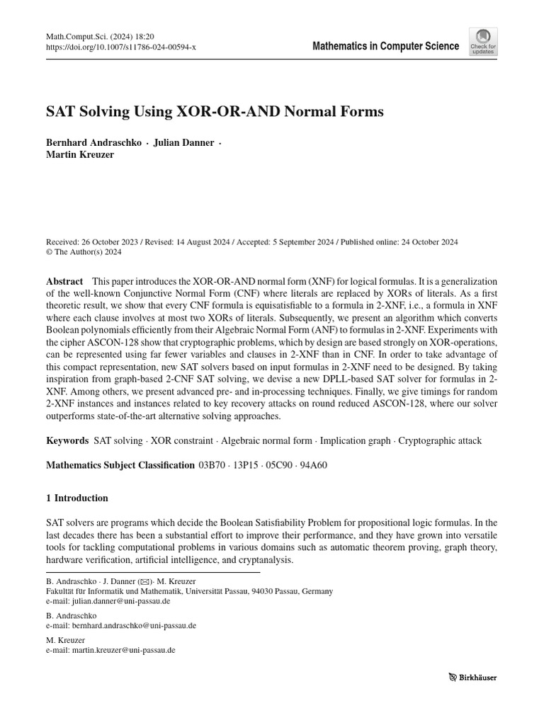 Anf | PDF | Boolean Algebra | Teaching Mathematics