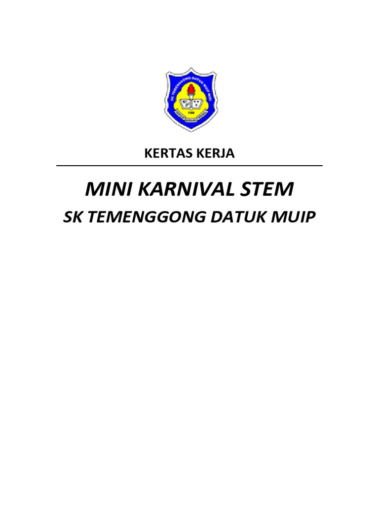 Mini Karnival STEM 2025 SK Temenggong | PDF