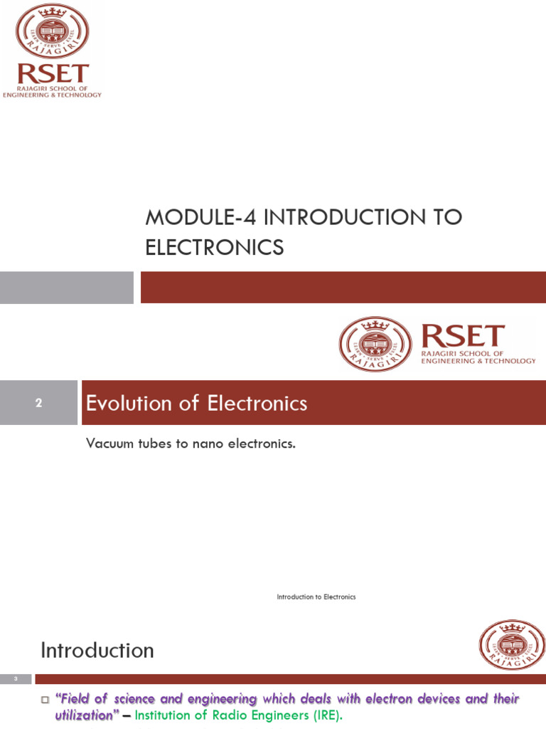 Evolution of Electronics: Tubes to Nano | PDF | Integrated Circuit ...