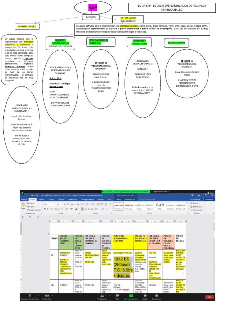 Mapa Conceptual Sap | PDF | Planificación de recursos empresariales ...