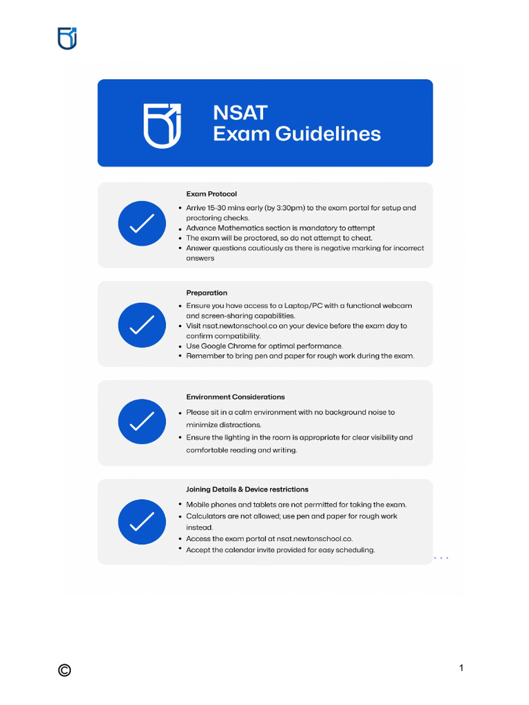 NSAT 2024 Practice Paper | PDF | Matrix (Mathematics) | Determinant