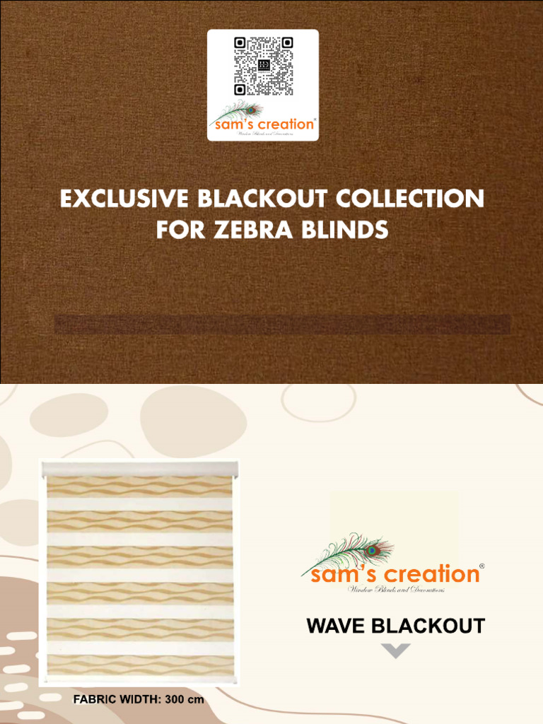 Sam's Creation - Zebra Blackout Collection 2025 | PDF