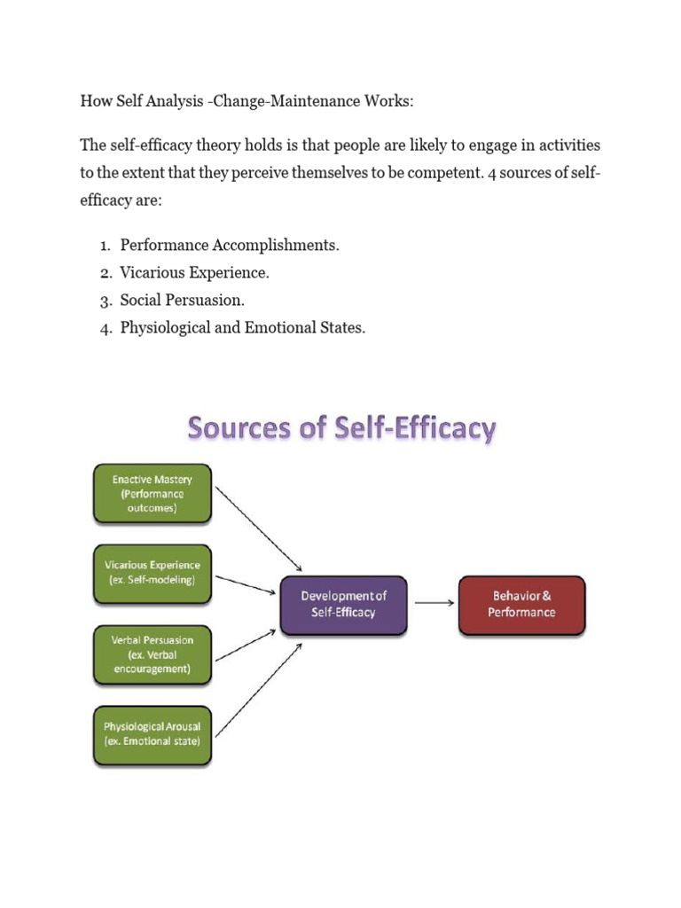 Reading Material On Self Analysis & Maintenance | PDF | Self Efficacy | Self Esteem