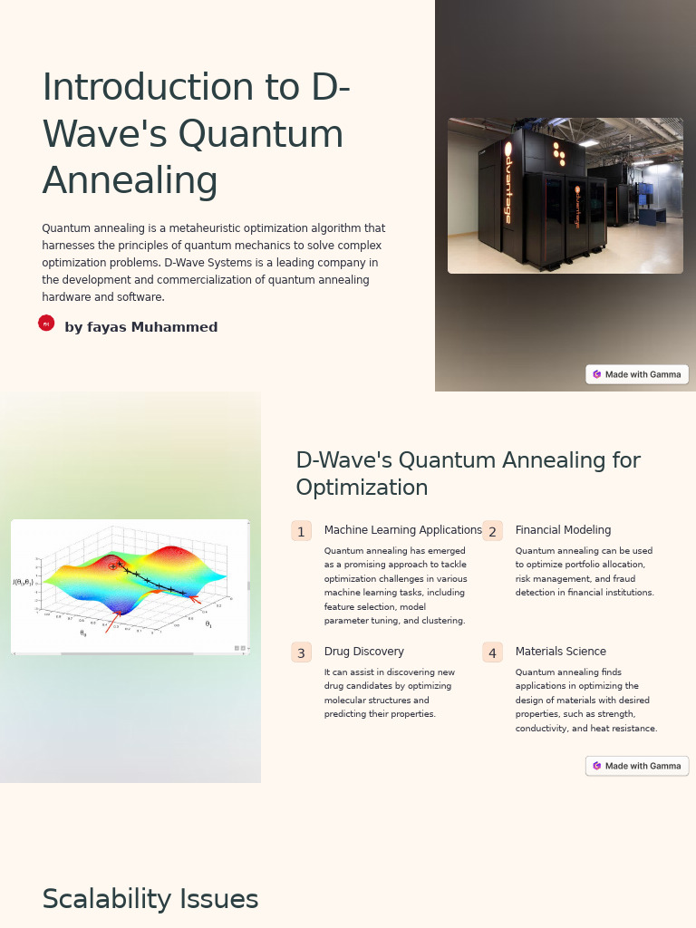 Introduction To D Waves Quantum Annealing | PDF | Quantum Computing | Computing