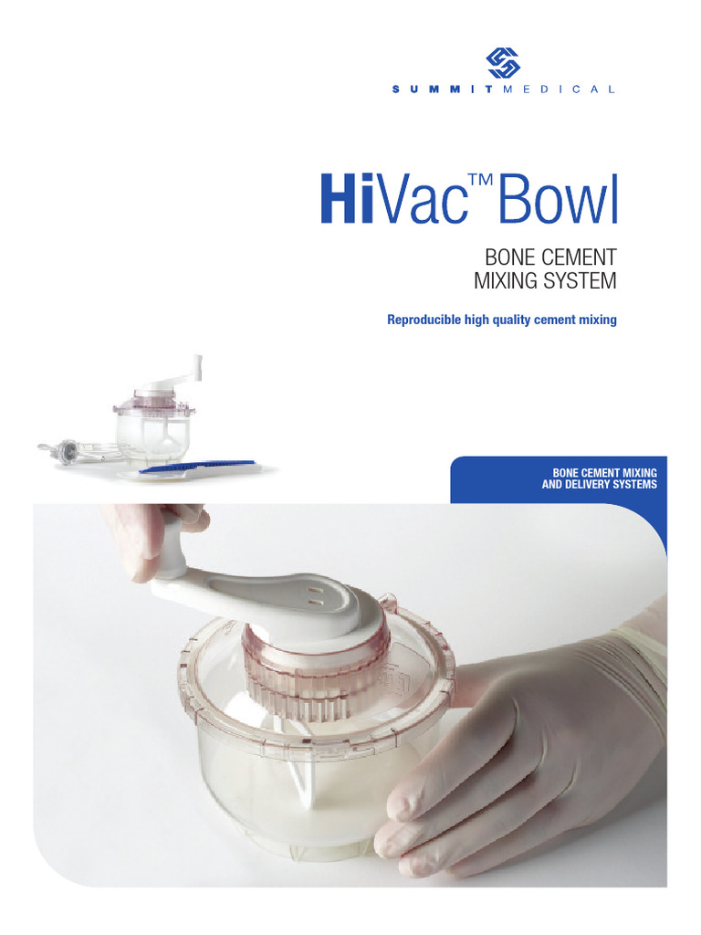 HiVac™ Bone Cement Mixing System | PDF | Cement | Materials
