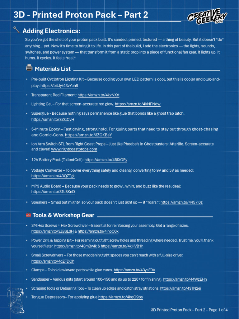 Proton Pack Instructions Part 2 | PDF | Manufactured Goods