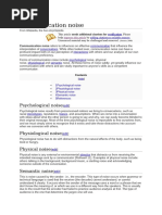Types of Noise in Communication | PDF | Communication | Linguistics