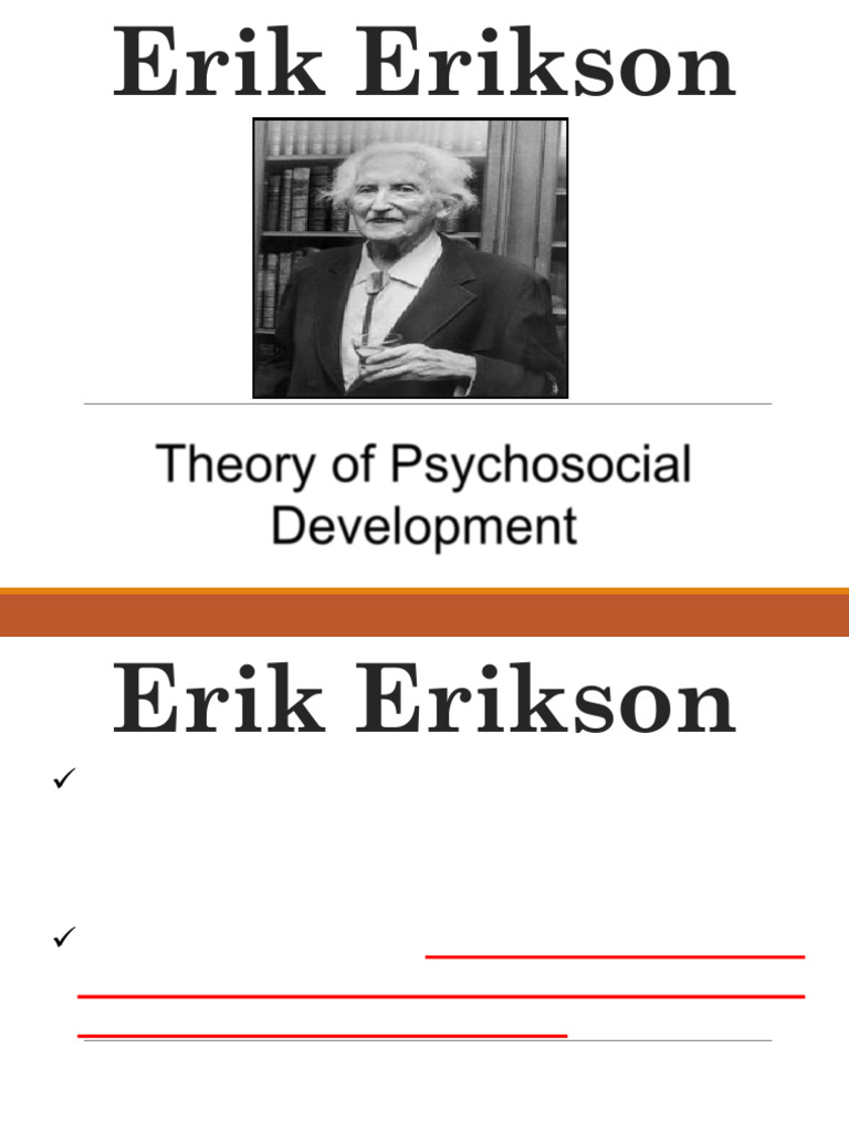 Chapter 4. Life Span Theory Eriksons Psychosocial Devt Theory | PDF ...
