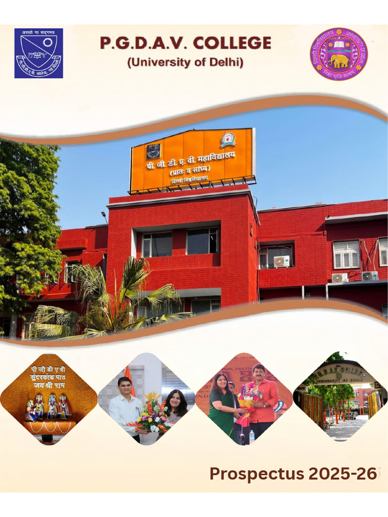 PGDAV College Prospectus 2025-26 | PDF | Science