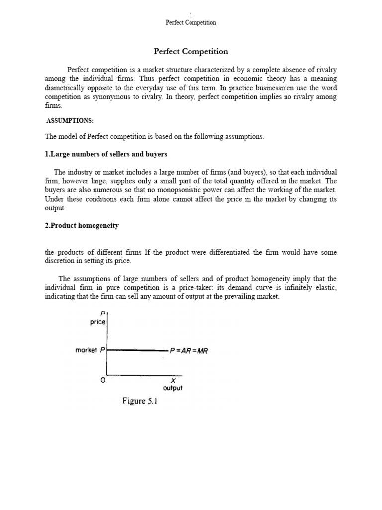 Perfect Competition-1 | PDF | Perfect Competition | Economic Equilibrium