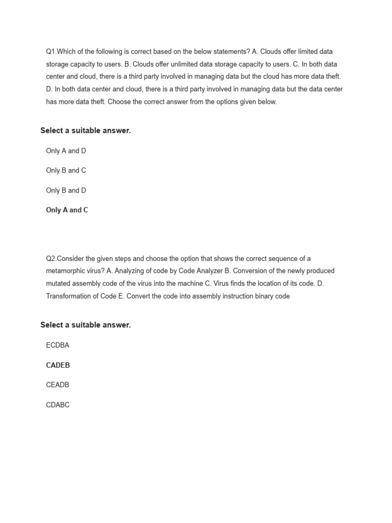 Accenture Fundamentals of Networking, Security, and Cloud | PDF | Computer Network | Security