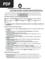 UPNG 2025 Application Portal Open | PDF | University And College ...