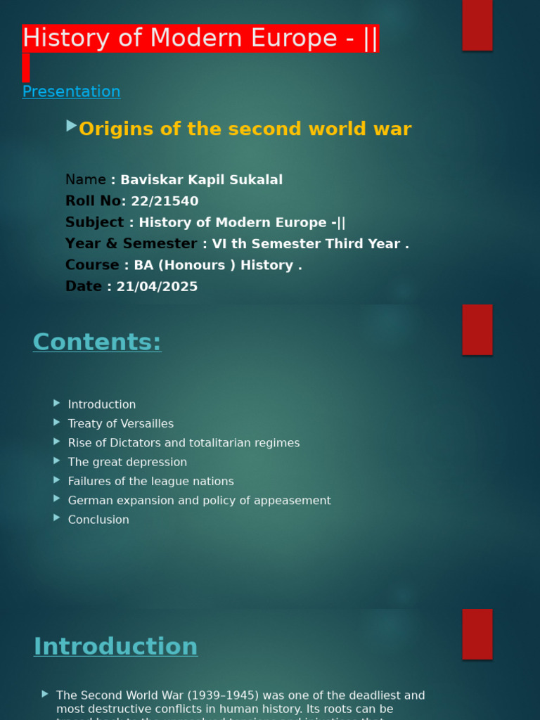 History of Modern Europe | PDF | Nazi Germany | World War II