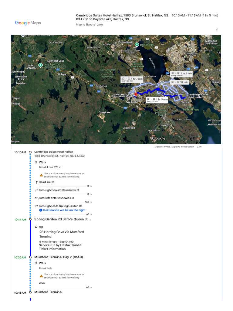 Cambridge Suites Hotel Halifax To Bayer's Lake, Halifax, NS - Google ...