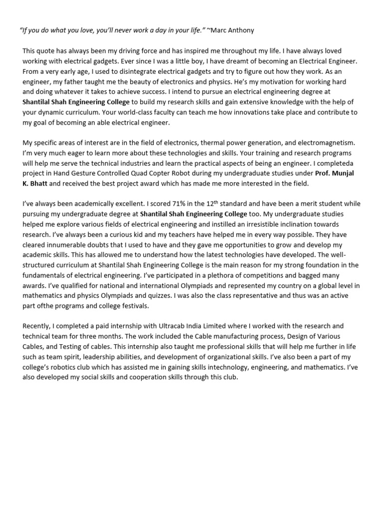 Motivational Letter Hanze University of Applied Sciences | PDF ...