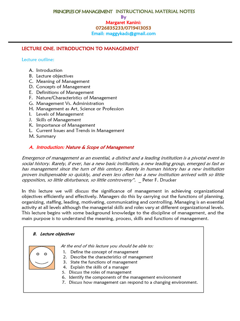 Introduction to Management Principles | PDF | Theory | Science
