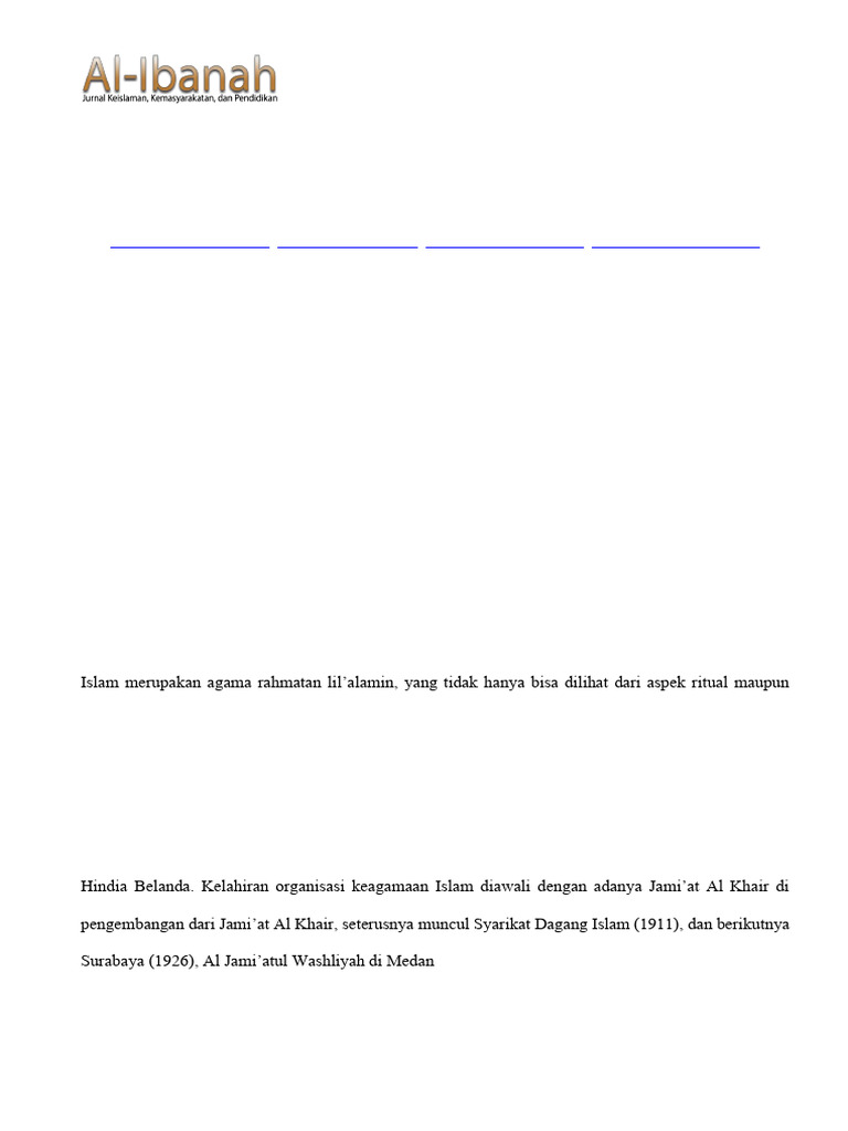 Peran Ormas Islam Dalam Pengembangan Pendidikan Islam Di Indonesia | PDF