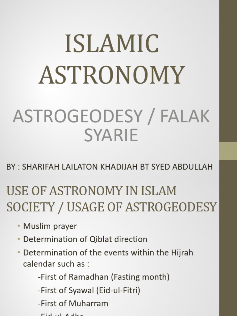 Islamic Astronomy Terkini | PDF | Sunset | Moon