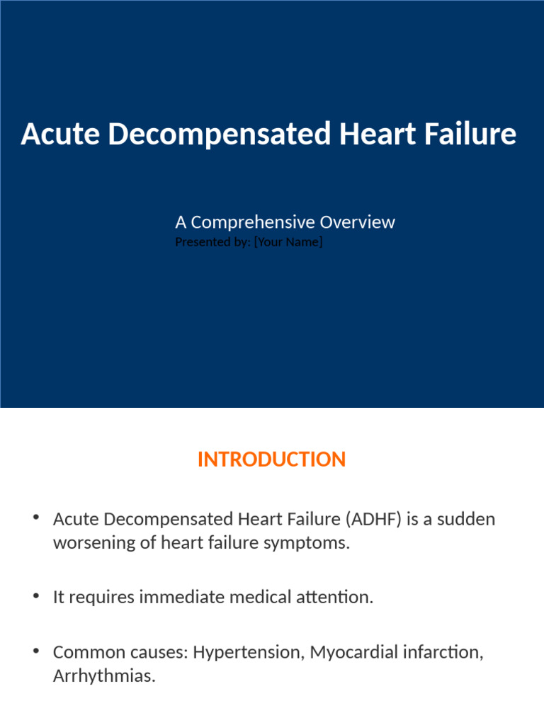 Ultimate Heart Failure Presentation | PDF | Heart Failure | Heart