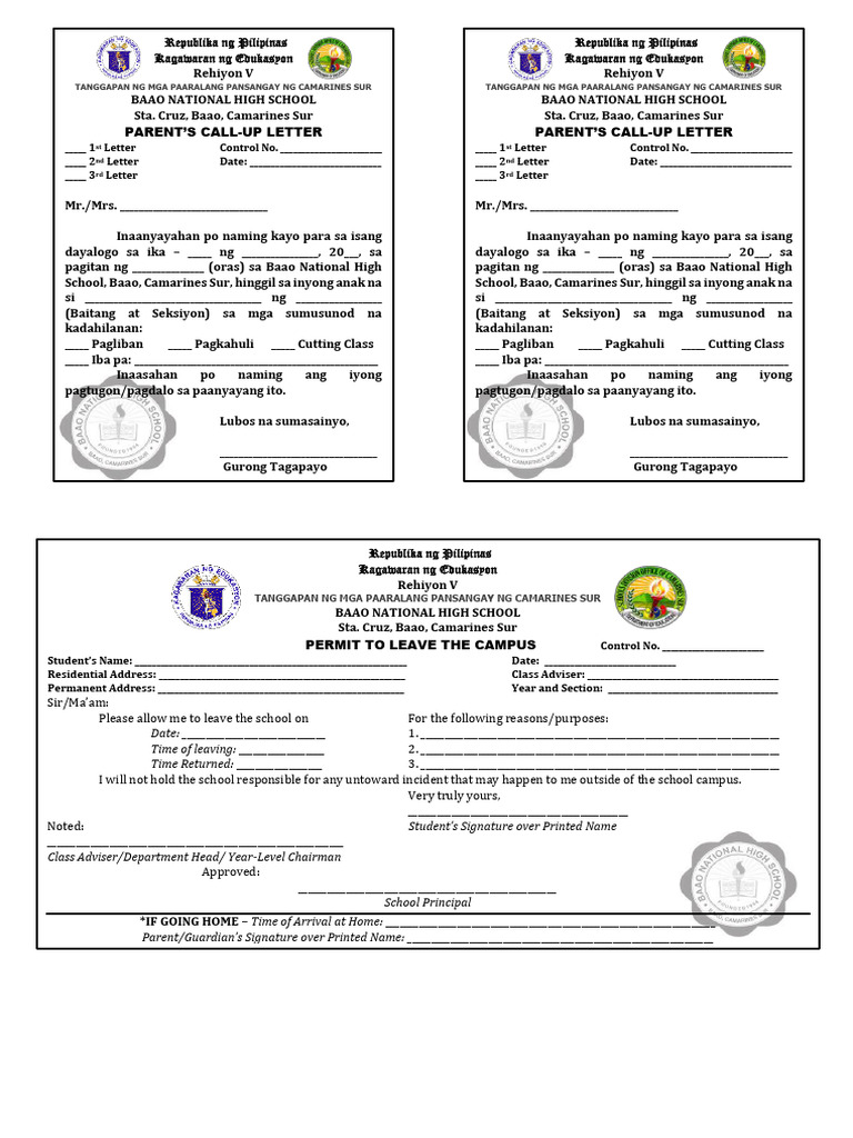 Parents Call Up | PDF