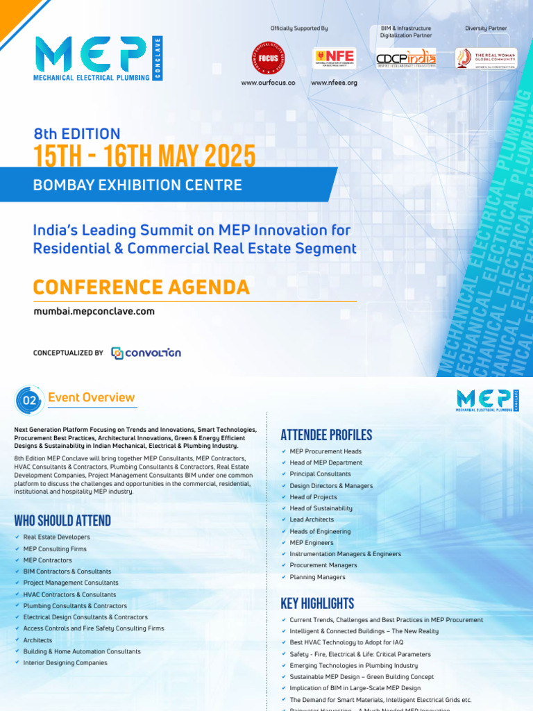 MEP Innovation Summit Agenda 2025 | PDF | Building Information Modeling