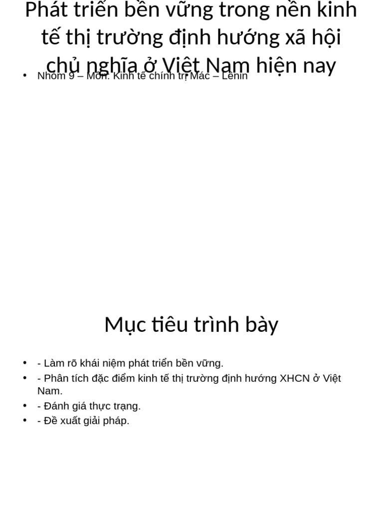 Phat Trien Ben Vung KTTT XHCN | PDF