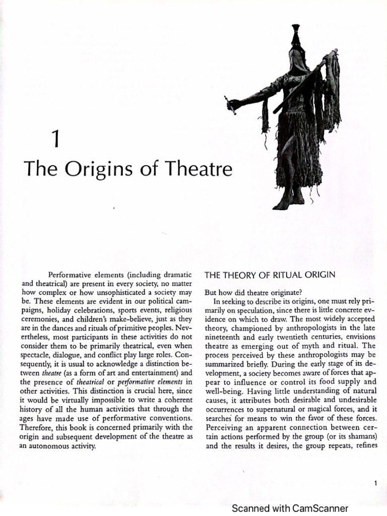 Origins of Theatre | PDF