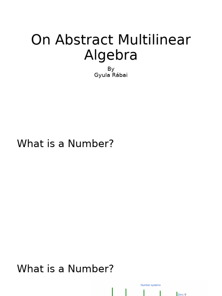 On Abstract Multilinear Algebra | PDF | Vector Space | Algebra
