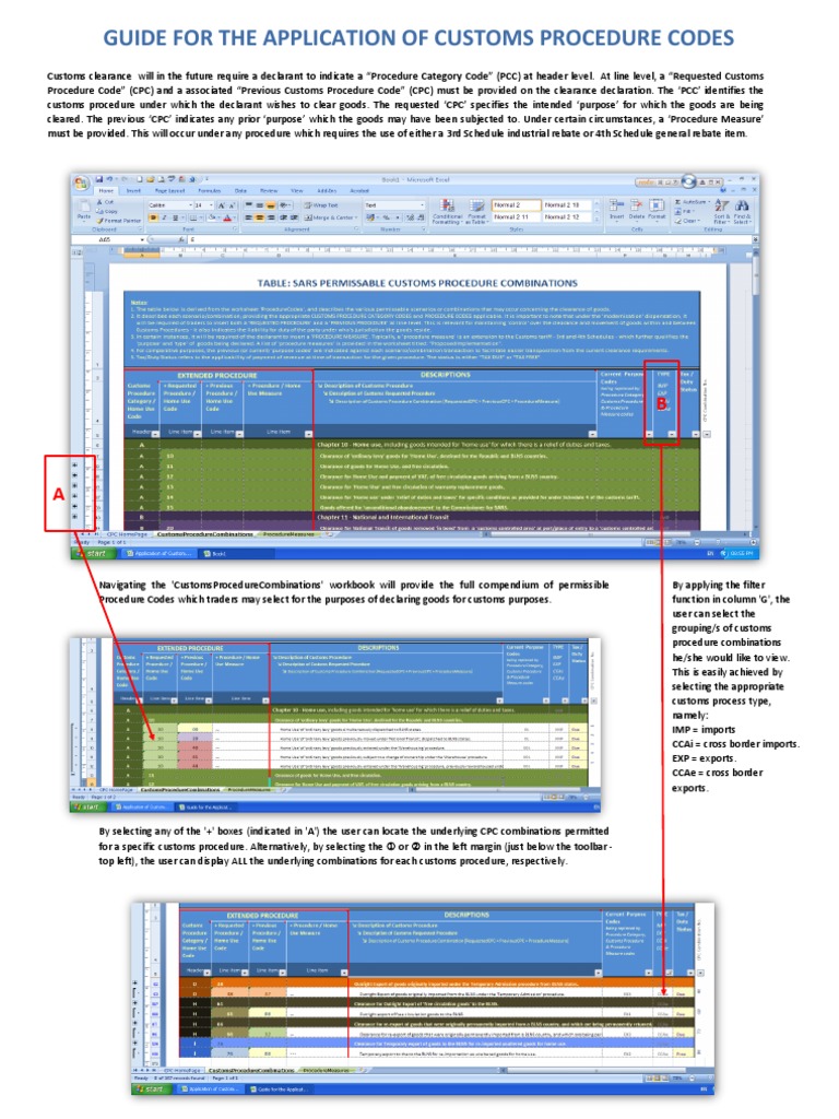 GuidefortheApplicationofCustomsProcedureCodes2010.09.22 | PDF | Paint ...