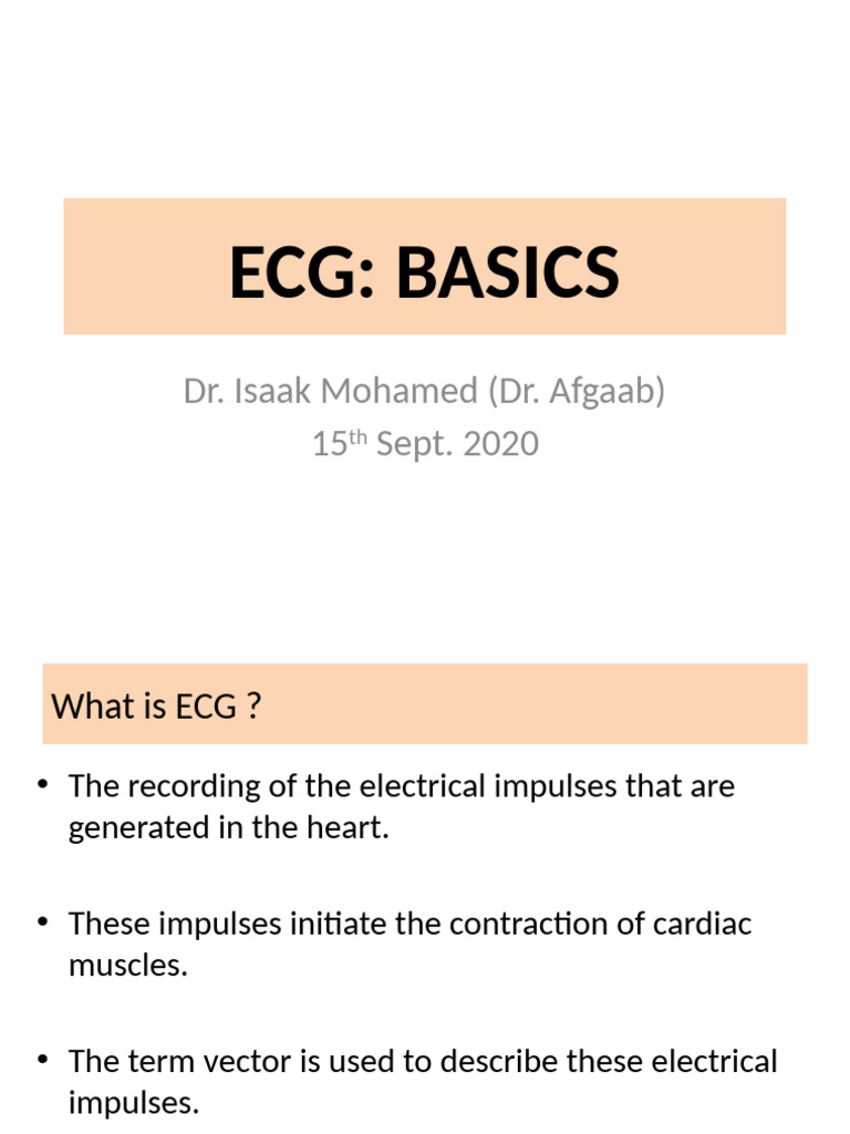 ECG Basics | PDF | Electrocardiography | Heart
