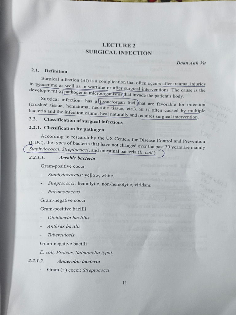 Lesson 2 Basic Surgery 2 | PDF | Inflammation | Infection