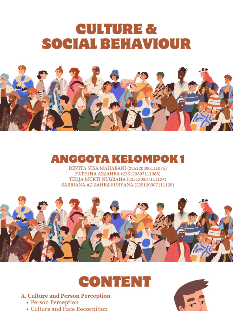 Culture & Social Behaviour Kelompok 1 | PDF