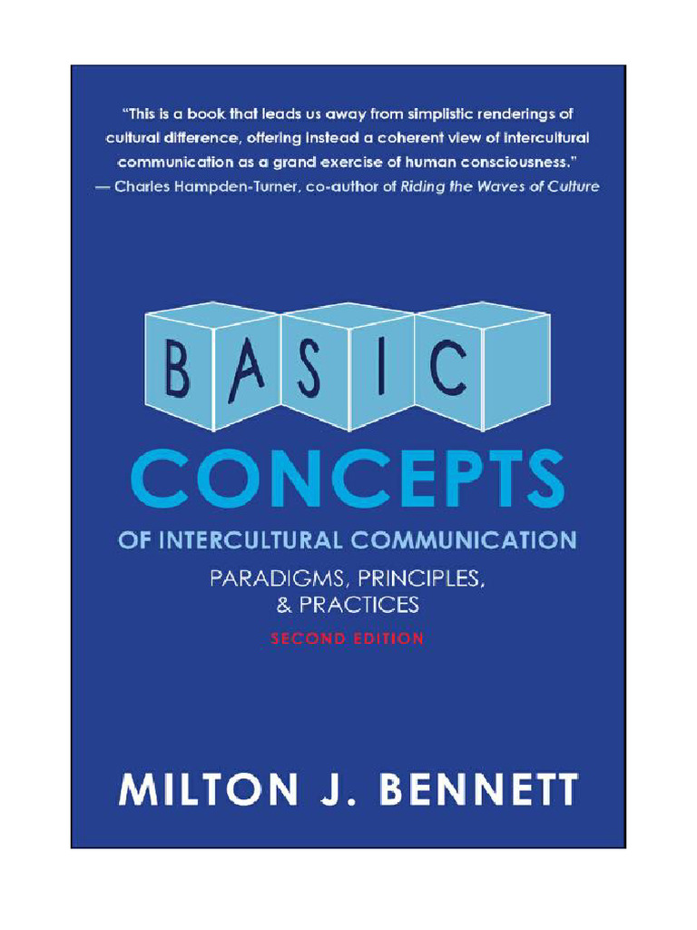 Milton J. Bennett - Basic Concepts of Intercultural Communication - Paradigms, Principles, and ...