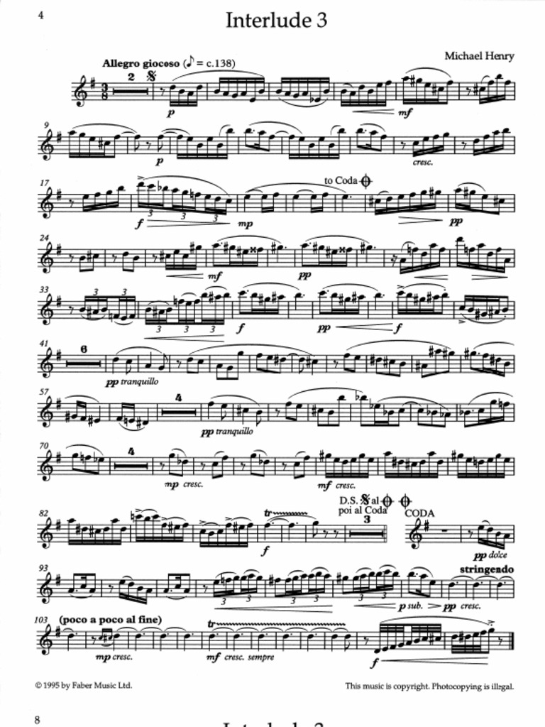 Interlude 3 Instrumental Solo & Piano Accompaniment (Piano, Alto ...