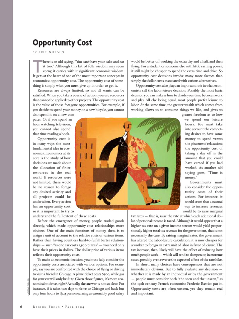 2-Scarcity and Opportunity Cost-25!07!2025 | PDF | Opportunity Cost | Taxes